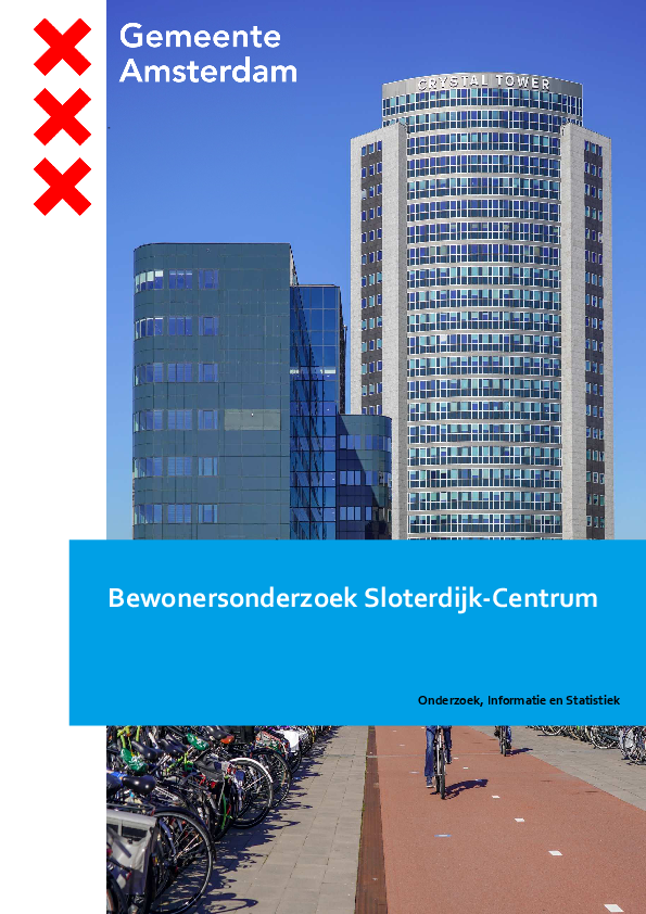 Bewonersonderzoek Sloterdijk-Centrum | Website Onderzoek en Statistiek